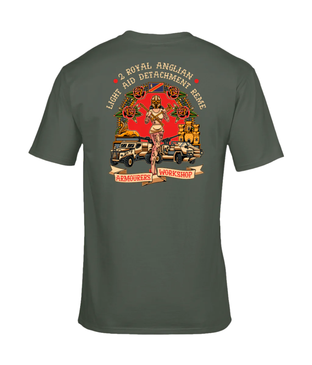 2 Royal Anglian Light Aid Detachment REME Tee – The Chits Inn