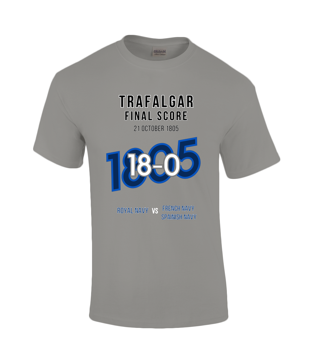 Trafalgar Battle Tee | 100% Cotton Historic Naval Shirt by The Chits I ...