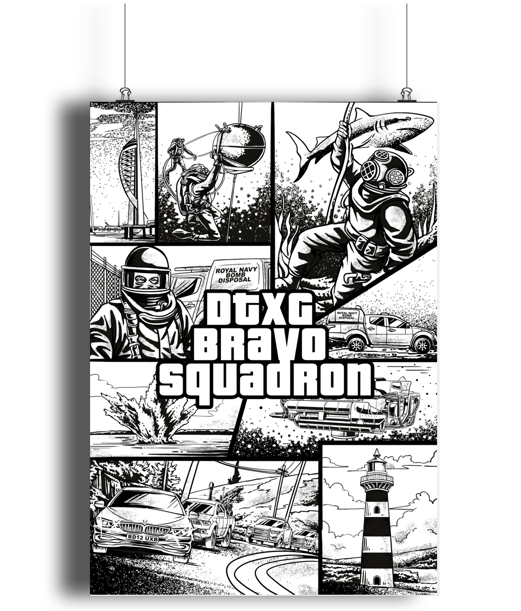 DTXG Bravo Squadron Poster – The Chits Inn